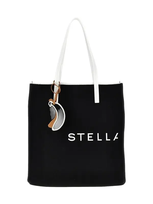 Stella McCartney Bananatex Shopping Bag - White/black