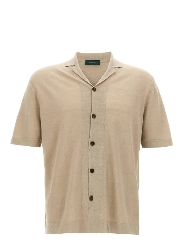 ZANONE Linen Shirt - Beige