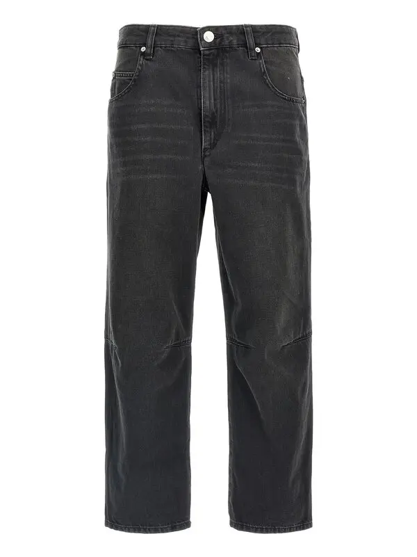 MARANT ETOILE Janet Cotton Denim Jeans - Black