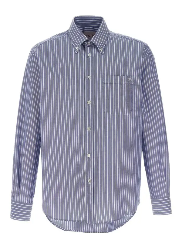 Valentino Garavani Vlogo' Shirt - Light Blue