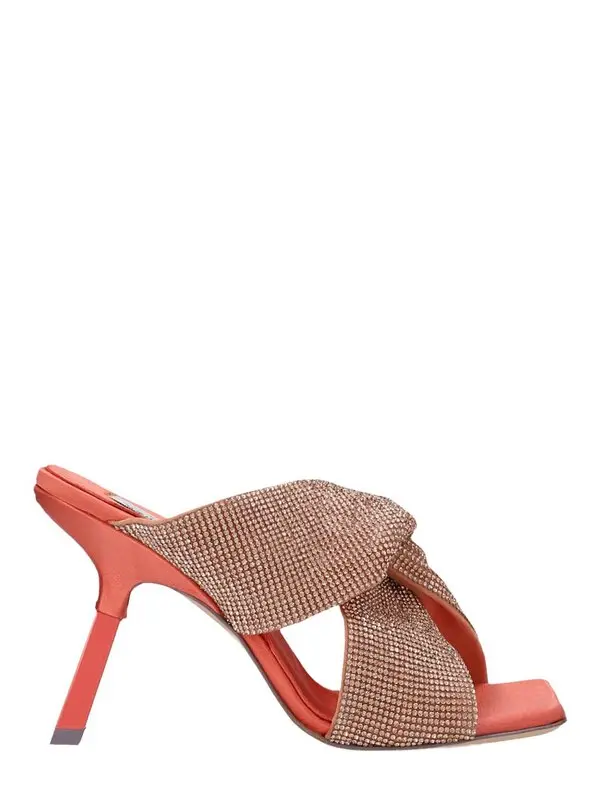 SEBASTIAN MILANO Paris Satin Mules - Pink