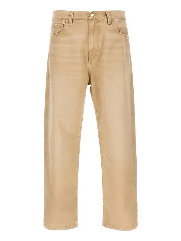 Carhartt Work In Progress Landon Cotton Denim Jeans - Beige