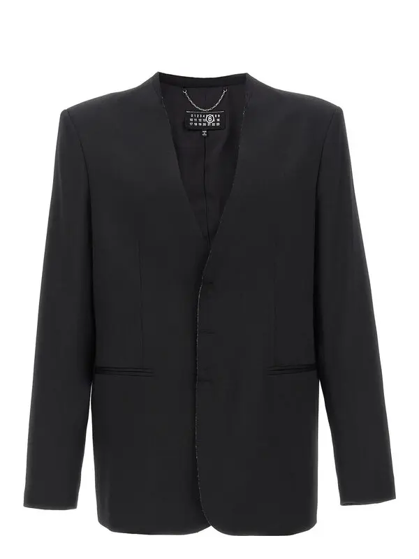 MAISON MARGIELA Single-breasted Blazer - Black