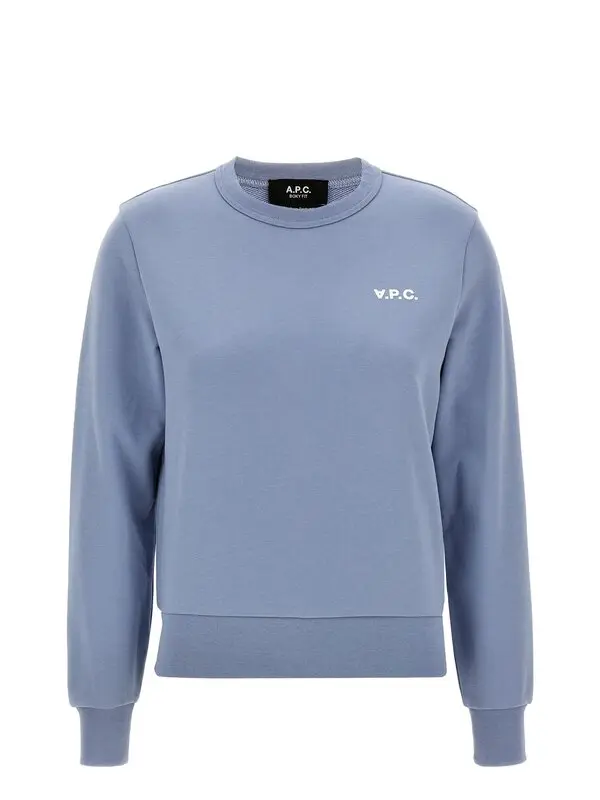 A.p.c. Boxy Petit Vpc Sweatshirt - Light Blue