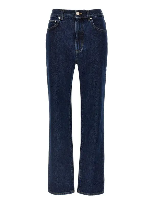 Loulou De Saison Wular Cotton Denim Jeans - Blue