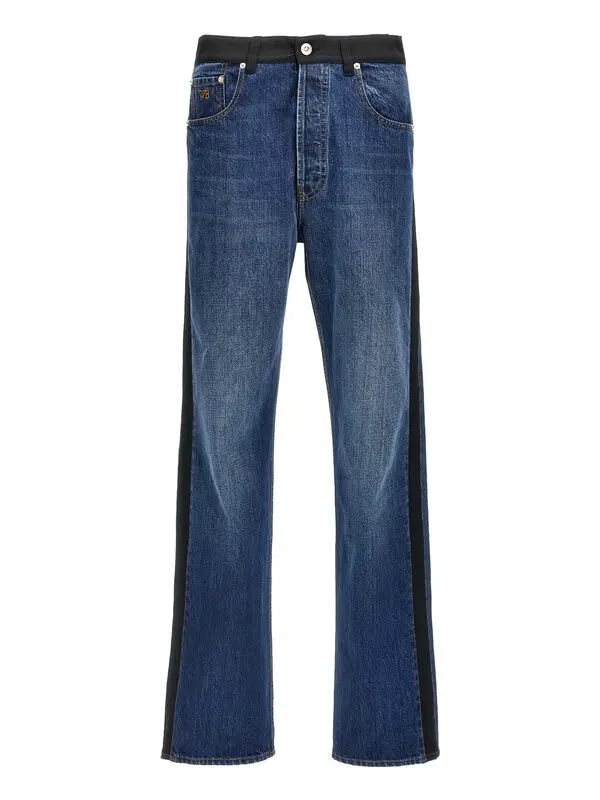 WALES BONNER Echo Denim Jeans - Blue