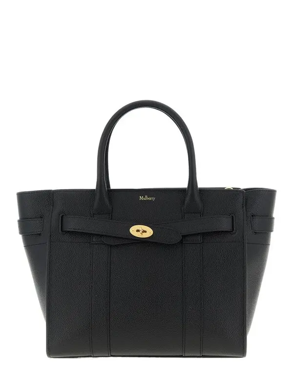 Mulberry Small Zipped Bayswater Handheld Shopper - Black