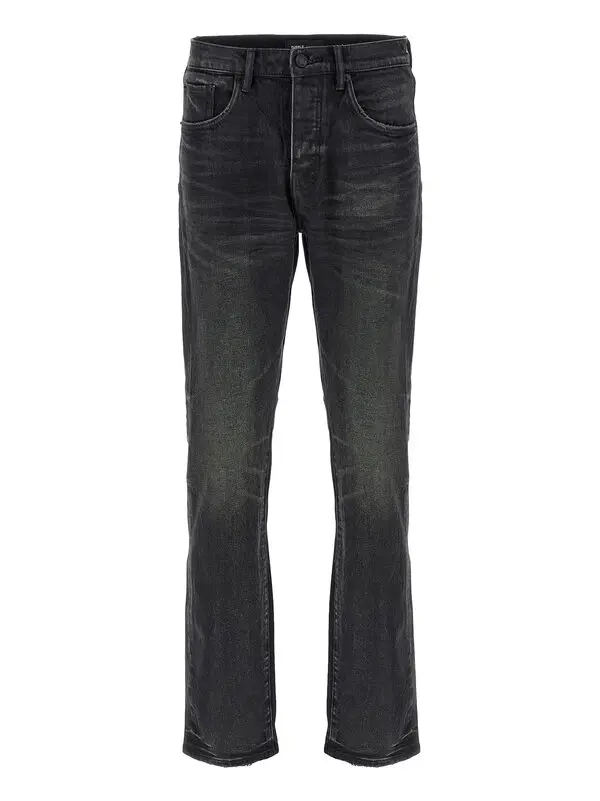 PURPLE BRAND P005 Double Dip Coated Denim Jeans - Black