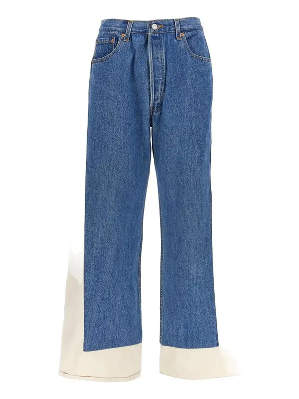 B Sides Reworked Slouch Jeans - Blue