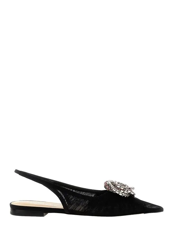 Mach & Mach Galaxy Slingback Pumps - Black