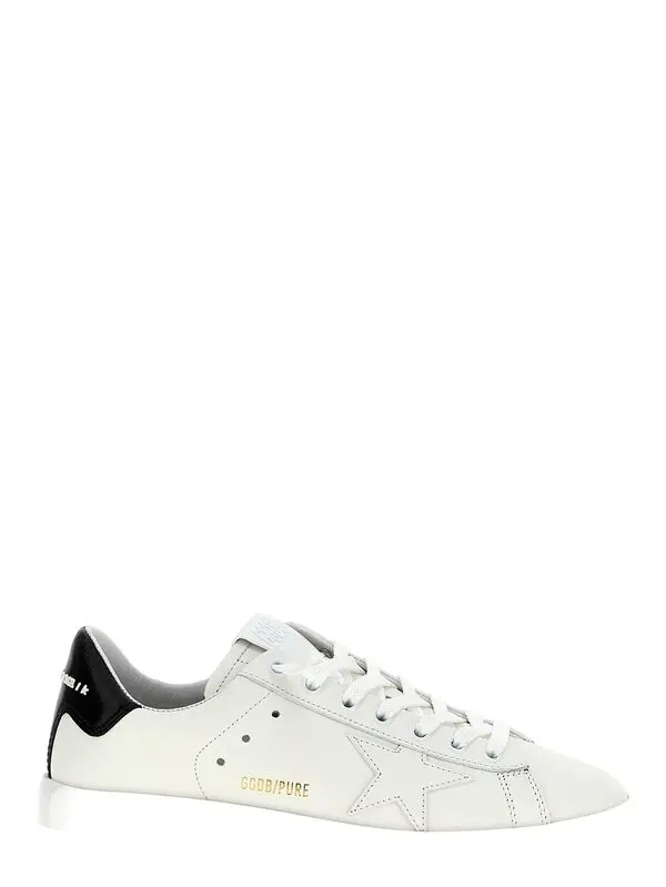 GOLDEN GOOSE Pure Star Leather Sneakers - Black