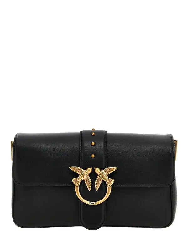 Pinko Love Slouchy Classic Shoulder Bag - Black