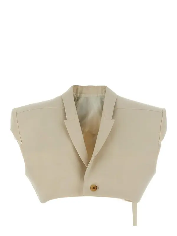 Rick Owens Micro Tatlin Vest - Beige
