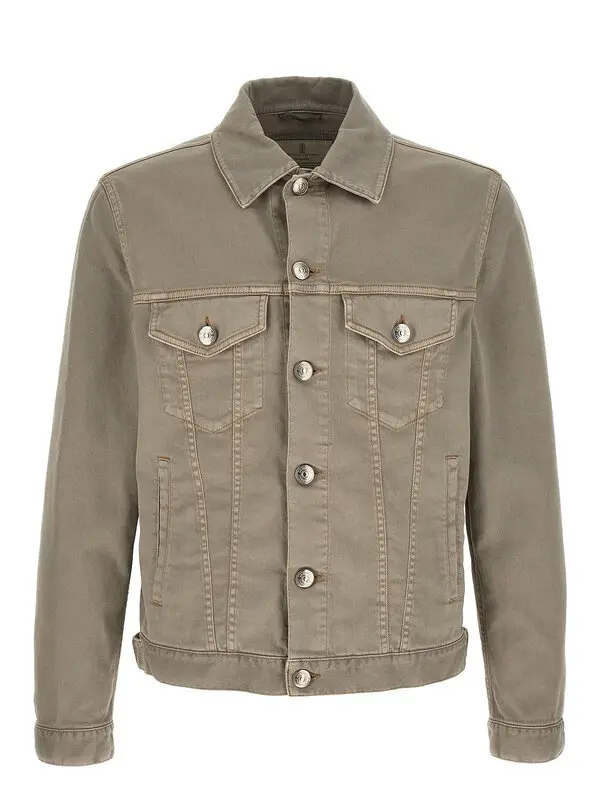 Brunello Cucinelli Denim Jacket - Gray