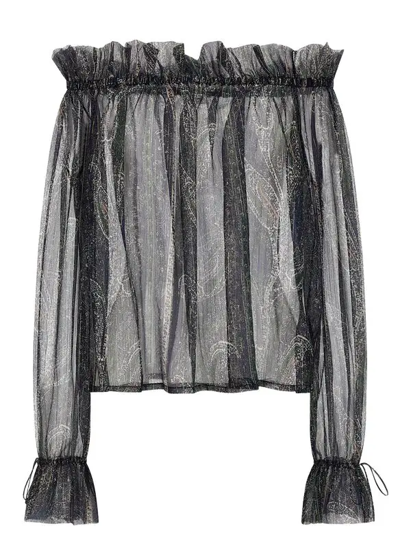 Saint Laurent Lurex Blouse - Multi