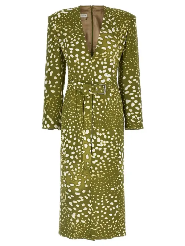 Dries Van Noten Dohana Printed Viscose Dress - Green