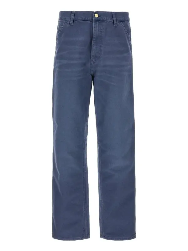 Carhartt Work In Progress Single Knee Dearborn Cotton Canvas Trousers - Blue