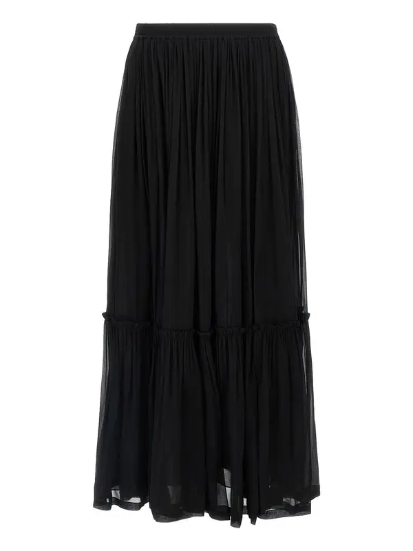 Saint Laurent Long Skirt - Black