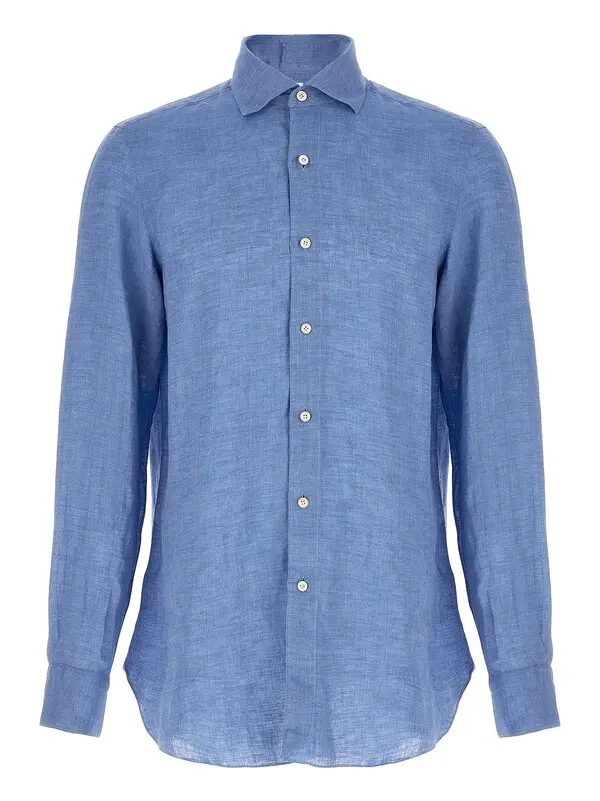 FINAMORE 1925 Gaeta' Shirt - Blue