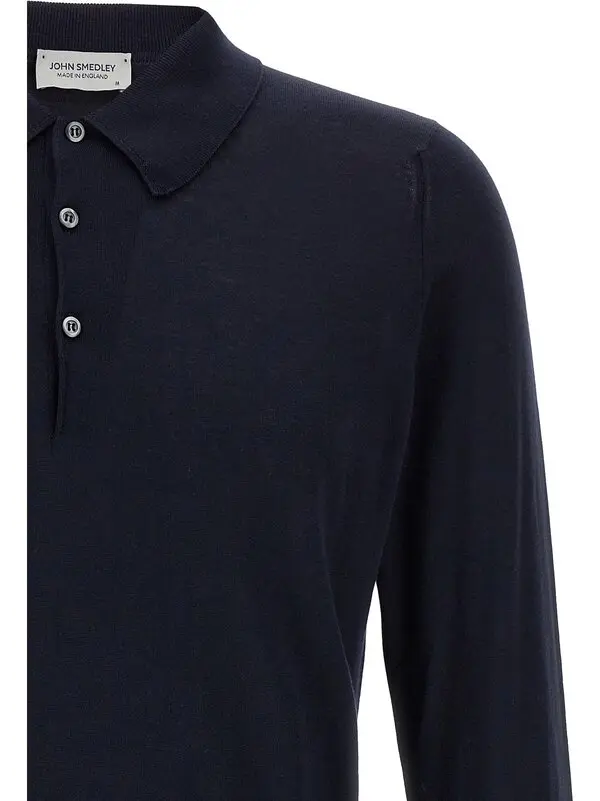 John Smedley Finchley' Polo Shirt - Blue