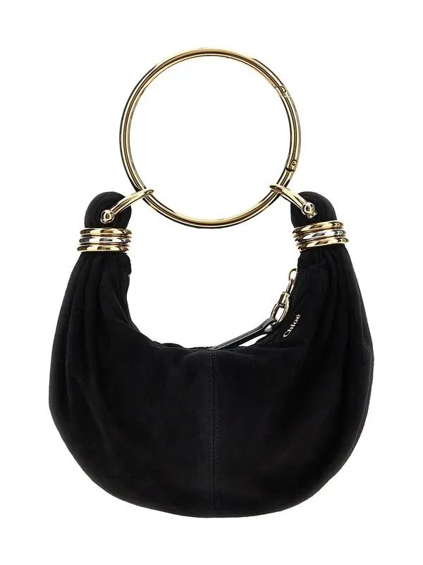 Chloé Bracelet Hobo Handbag - Black