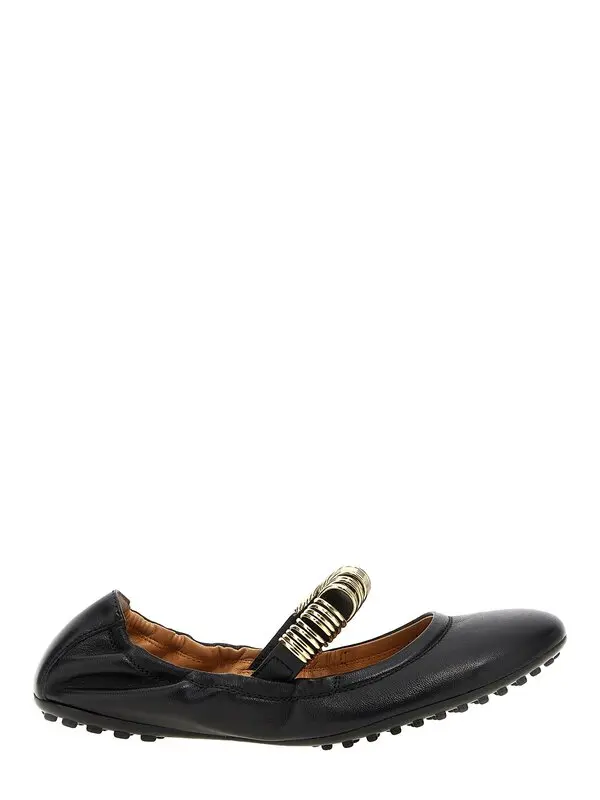 TOD'S Dee Leather Ballet Flats - Black