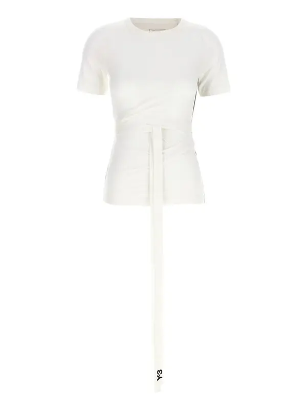 Y3 Stretch Lyocell T-shirt - White/black