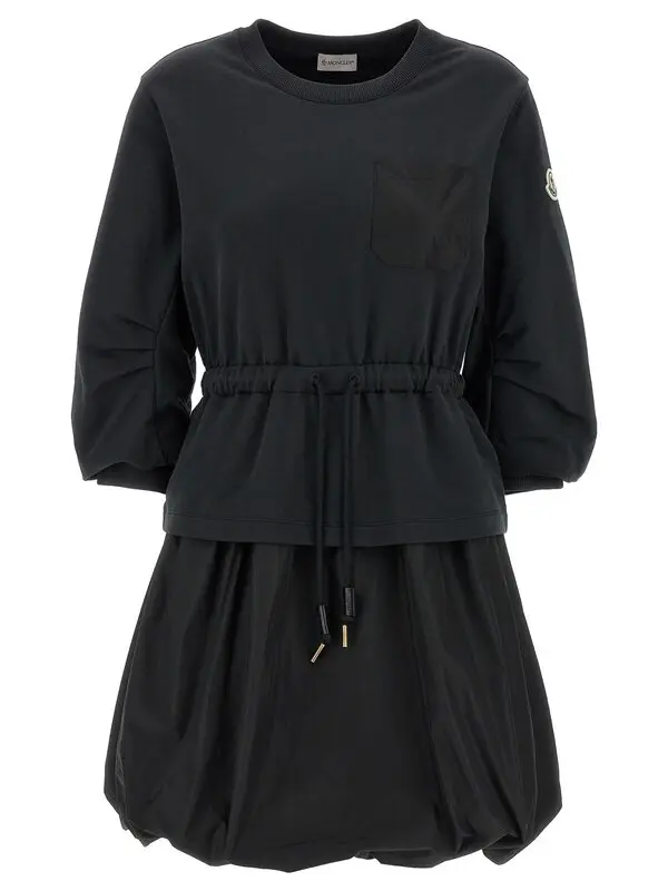 Moncler Two-material Dress - Black