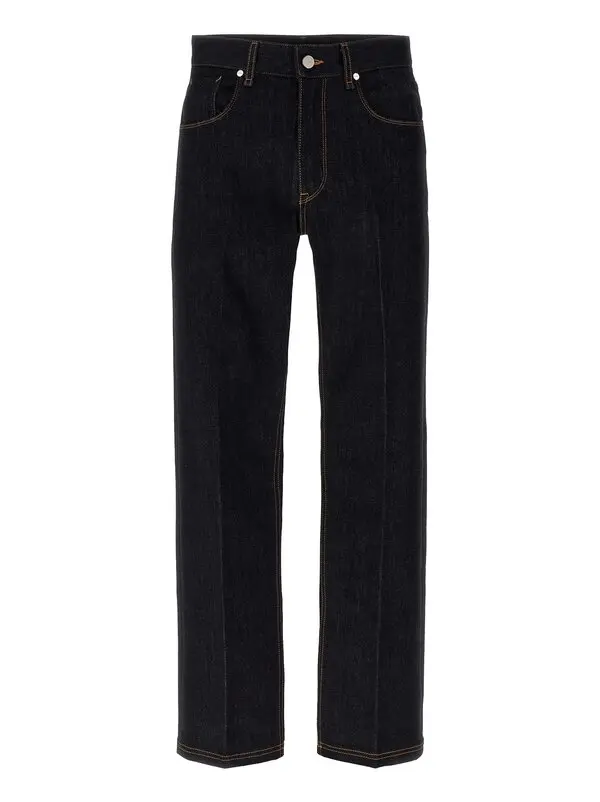 Fendi Selleria Cotton Denim Jeans - Blue