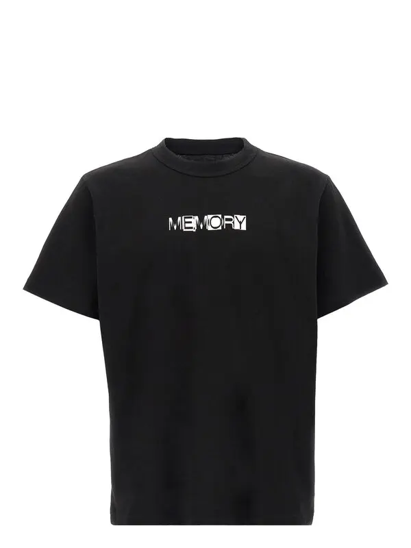 Sacai Memory Cotton T-shirt - White/black