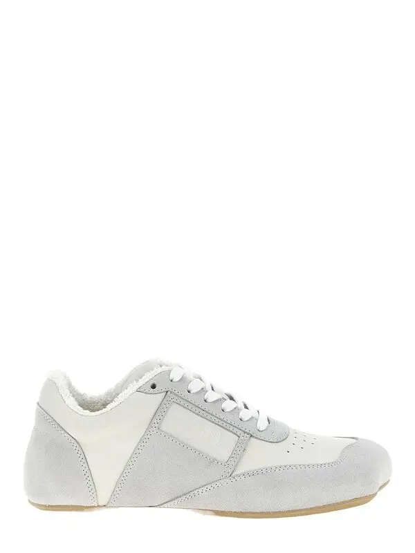 MAISON MARGIELA Anatomic Suede And Leather Sneakers - Gray