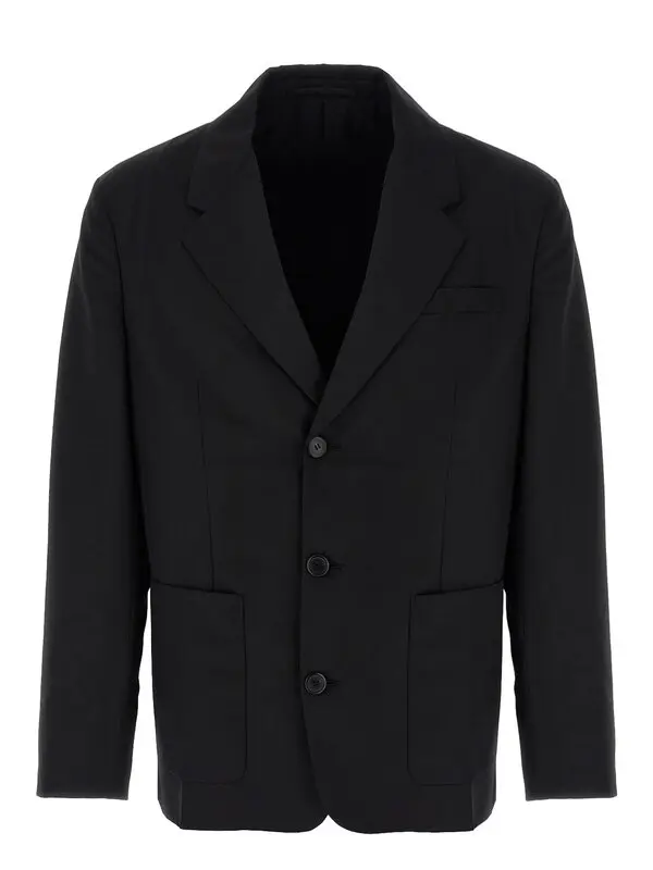 Prada Single-breasted Blazer - Black