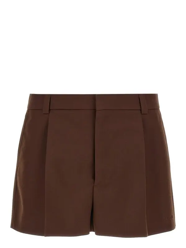 Gucci Wool Tailored Shorts - Brown