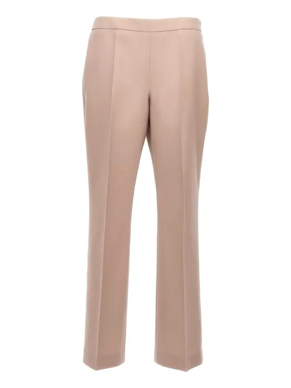 JIL SANDER Pleat Wool Pants - Beige