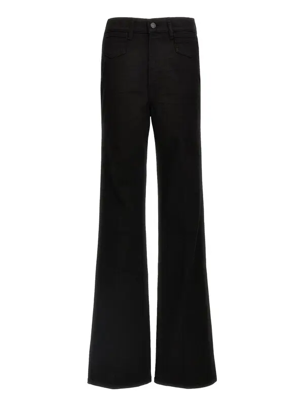 TOM FORD Stretch Twill Denim Wide Flare - Black