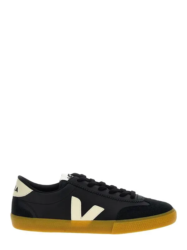 VEJA Volley Leather Sneakers - Black