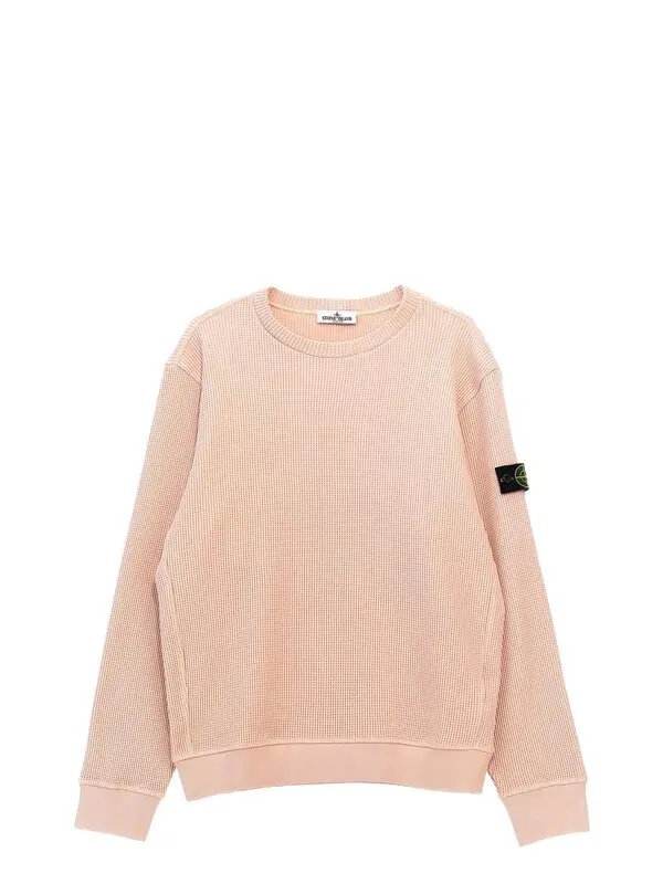 Stone Island Honeycomb Fleece Sweatshirt - Pink
