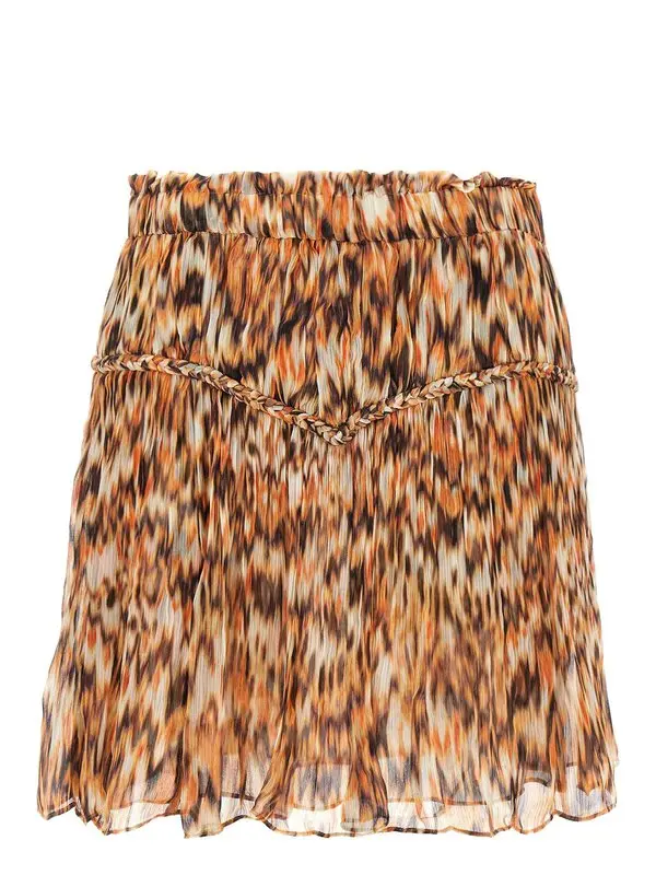 Isabel Marant Étoile Roumi Silk Mini Skirt - Orange