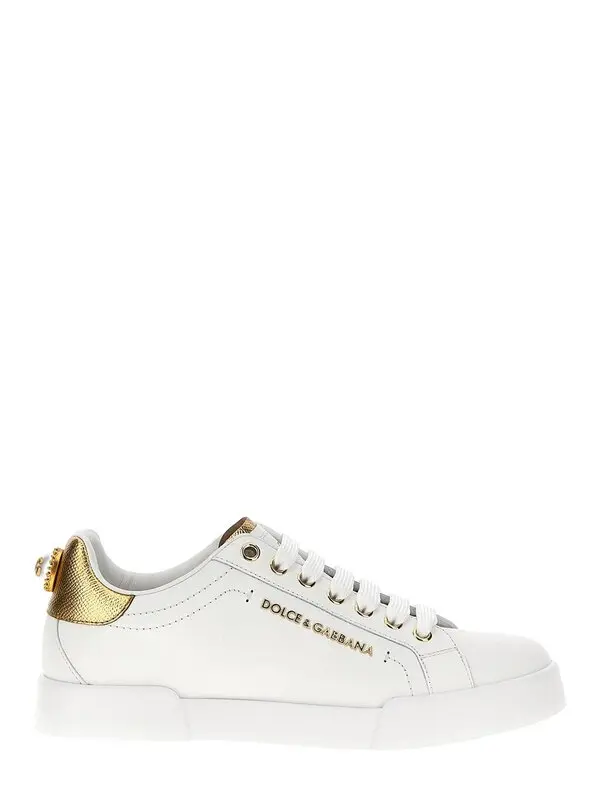 Dolce & Gabbana Portofino Sneakers - Gold