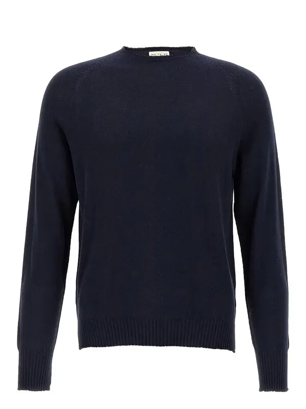 MA'RY'YA Cashmere Cotton Sweater - Blue