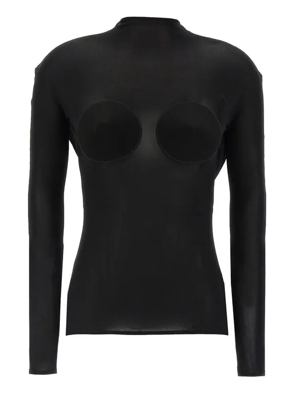 JEAN PAUL GAULTIER Cone Jersey Sweater - Black