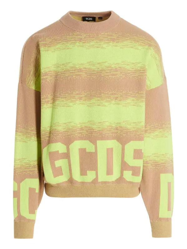 Gcds Low Band Degradè Cotton Sweater - Multi