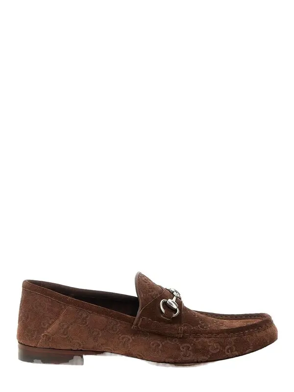 Gucci Horsebit 1953 Suede Loafers - Brown