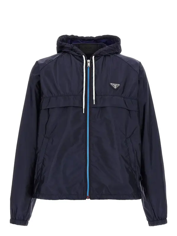 Prada Re-nylon Blouson - Blue
