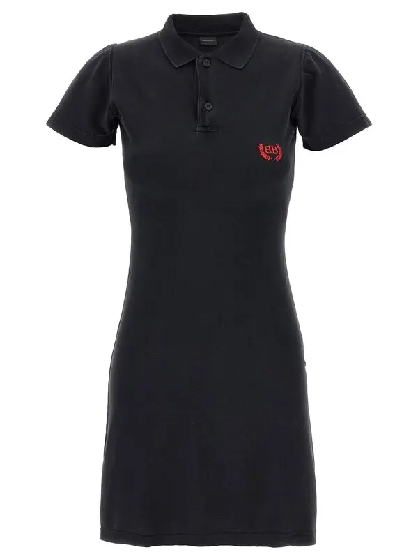 Balenciaga Laurel Classic Polo Dress - Black