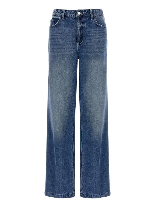 L'Agence Clayton Cotton Denim Jeans - Blue