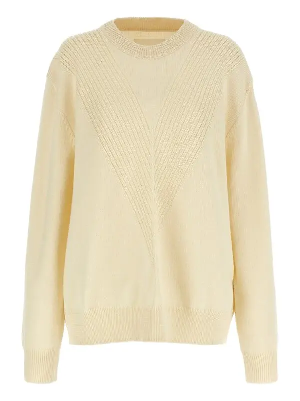 JIL SANDER Wool Sweater - White