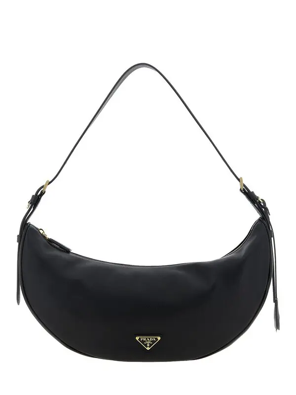 Prada Demi-lune Shoulder Bag - Black