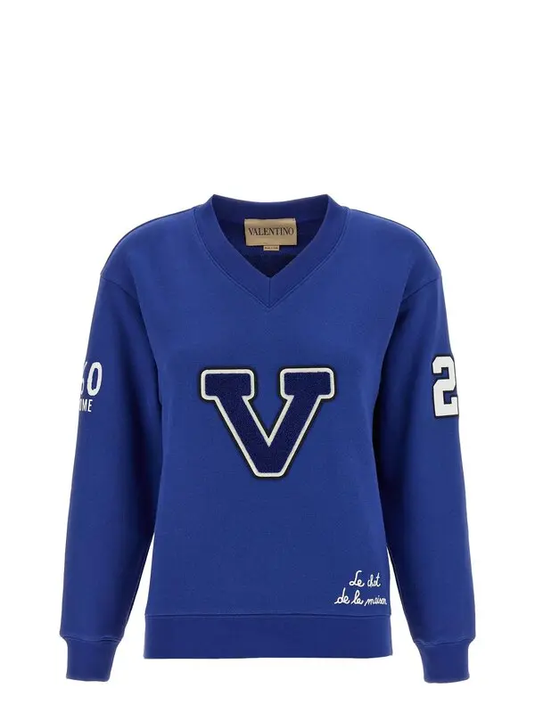 Valentino Garavani Chat De La Maison Sweatshirt - Blue