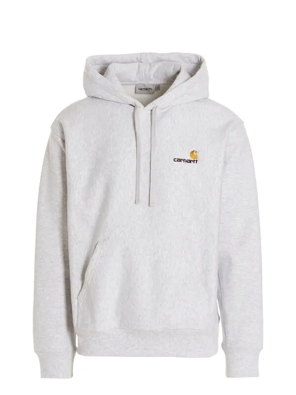 Carhartt Work In Progress American Script Hoodie - Gray